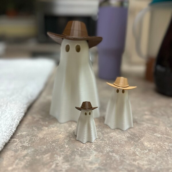 3D Printed Ghost Set - Crochet Look - Perfect for Halloween Decor - Etsy