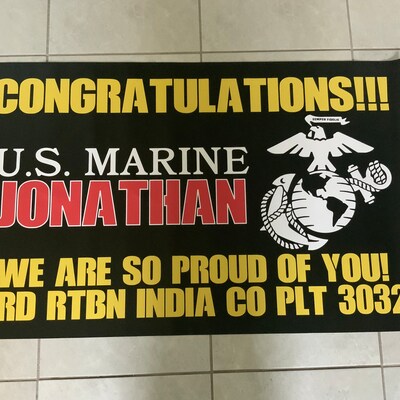 Custom COAST GUARD BANNER Vinyl Welcome Home or - Etsy