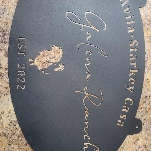 Custom Metal Greenhouse Sign, Personalized Hanging Garden Sign ...