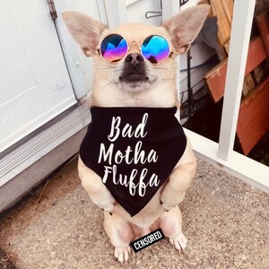 Bad Motha Fluffa Dog Bandana - Etsy