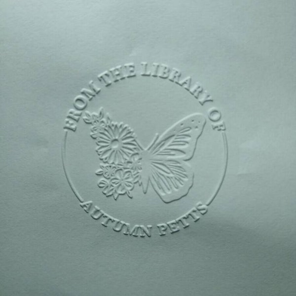 Custom Book Embosser, Wedding Embosser, Custom Embosser, Initials ...