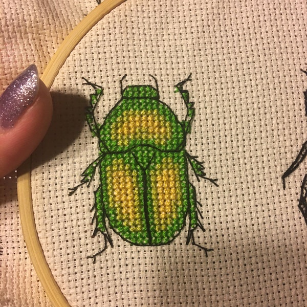 Les Insects Bugs Cross Stitch Pattern - Etsy