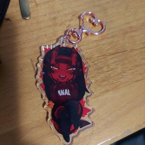 Meru the Succubus Acrylic Keychain Matching Sticker - Etsy