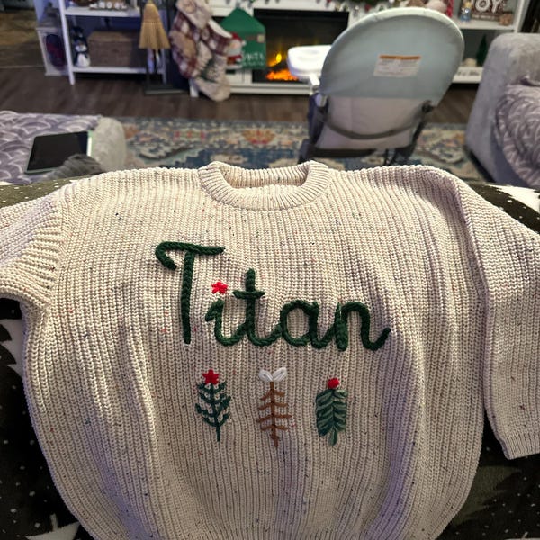 Kids Hand Embroidered Denim Jacket Personalized Name Kids Jean Jacket ...
