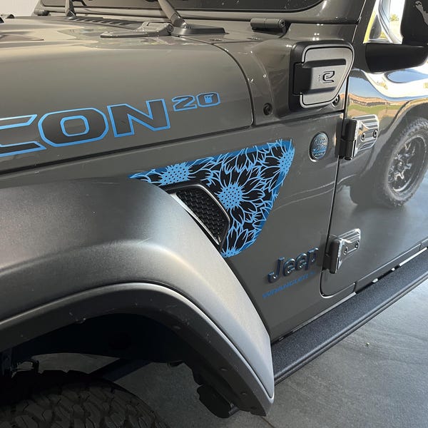 4runner Side Window Decals. Sunflower Design. Available for 1st, 2nd ...