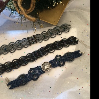 Micro Macrame Tutorial Falling Leaves Bracelet Pattern Beaded Macrame Jewelry Making DIY - Etsy