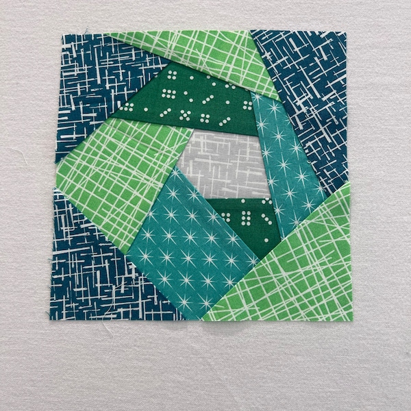 Crazy Scrap Quilt Block Pattern, Foundation Paper Piecing Pattern, FPP ...