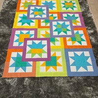 Easy PDF Quilt Pattern Simply Delightful Quilt Pattern in 6 Sizes - PDF ...