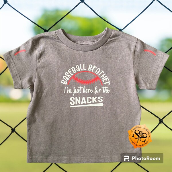 Baseball Brother SVG, Funny Snacks Design (cut Files) - Etsy