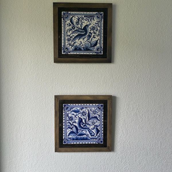 Robust Wooden Ceramic Tile Frame Customizable for Tile Art Real Wood ...