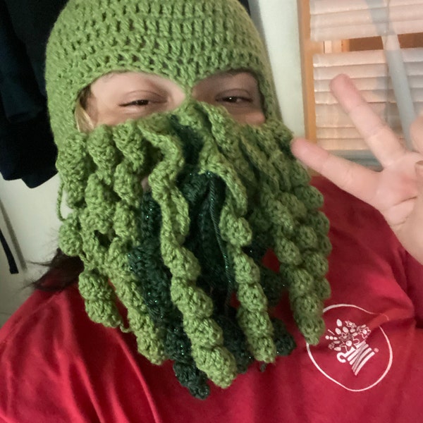 Crochet Pattern - Cthulhu Ski Mask - PDF File Only - Etsy