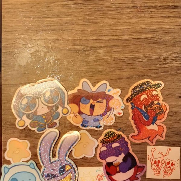 TADC, Gangle and Jax Sillies, the Amazing Digital Circus Stickers ...