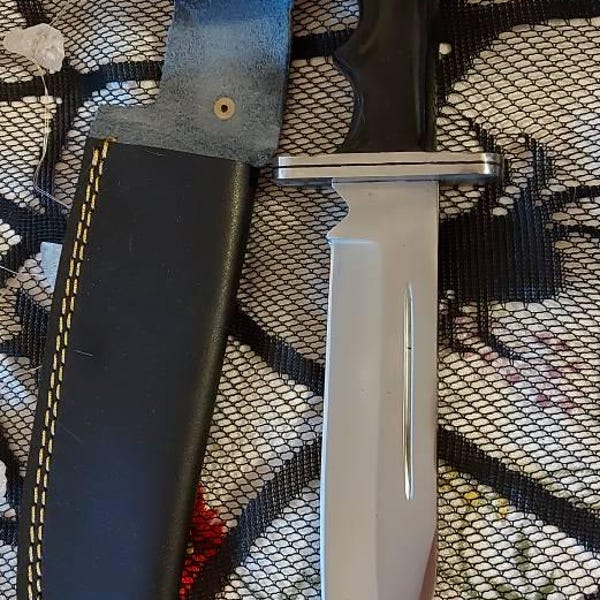 Rambo IV Machete: Handmade John Rambo Movie Replica Knife With Leather ...