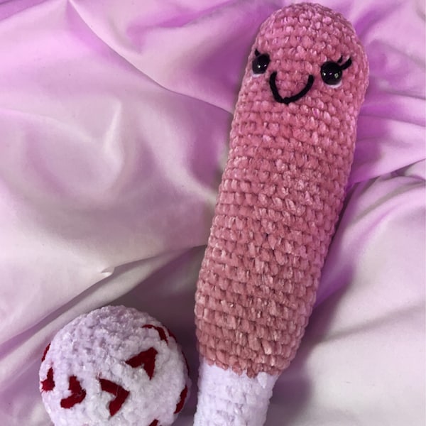 Baseball & Bat Crochet PATTERN ONLY Pdf DOWNLOAD! Amigurumi Crochet ...