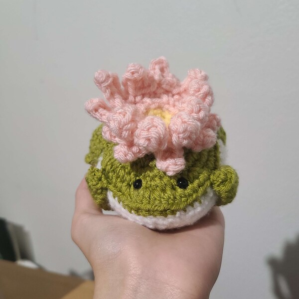 Crochet Cactus Frog Pattern With Removable Pot | English | Amigurumi ...