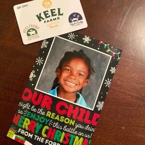 Christmas Teacher Wine Label Printable Christmas Teacher Gifts ...