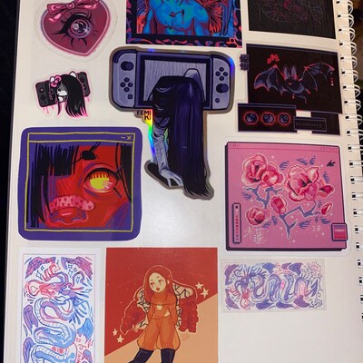 Snake Precious Stone Matte Holographic Sticker Waterproof Matte Sticker ...