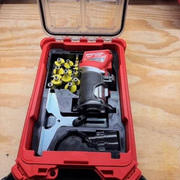 Milwaukee Packout Compact Router Insert | Custom Organizer for Compact ...