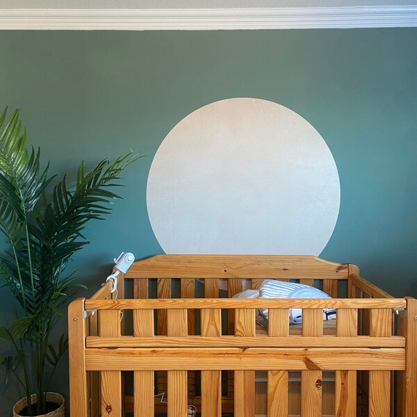 Mia - Adhesive Wall Decal | Circle Shape Sticker - Etsy