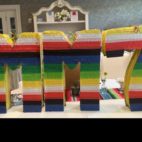 Letter Pinata - Large Letter Pinata - Letter K Pinata - Etsy