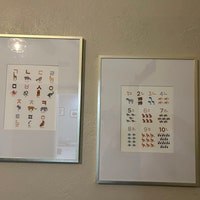 Set of Two Korean Alphabet Hangul and English Posters With Animals ...