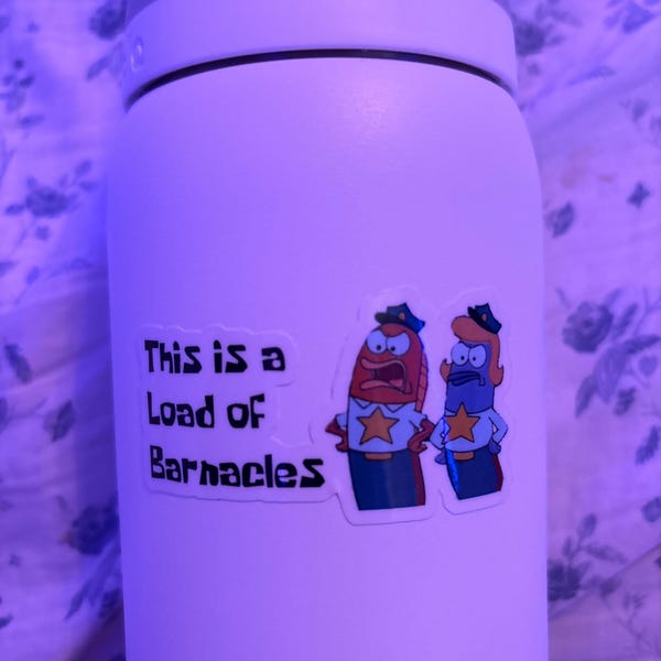 Police Sticker Decal , Load of Barnacles, Police Humor Sticker Approx 2 ...