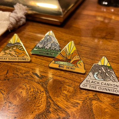 National Park Enamel Pin Sets National Park Lapel Pin Collection ...