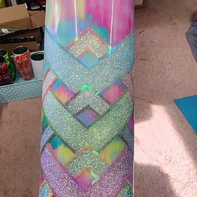 X Diamonds Echo Burst Tumbler Template for 20oz Skinny Straight ...