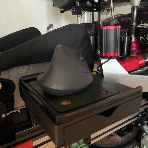 Mouse Pad With Storage for Sim Racing Rig | Flight Simulator - Etsy