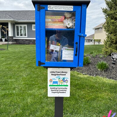 Little Free Library Metal Signs Custom Signs - Etsy