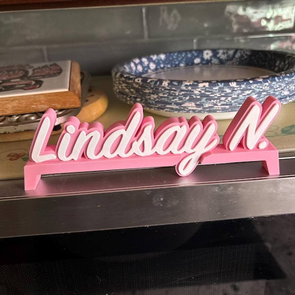 Desk Name Plate, 3D, Multi-color, Custom Made, Desk Accessories, Office ...