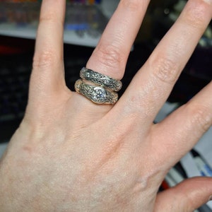 Alexandrite Dragon Ring, Celtic Dragon Wedding Band, Sterling Mens ...