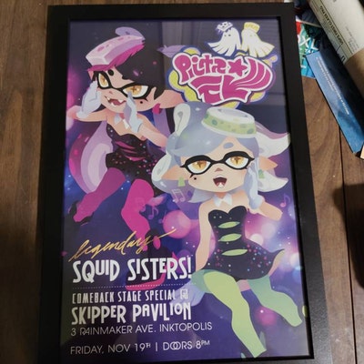 Squid Sisters Concert Poster Artist Print Illustration Splatoon - Etsy