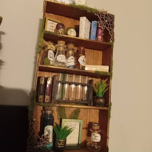 DIY KIT Miniature Fairy Witch Bookshelf Kit DIY Miniature Bookshelf ...