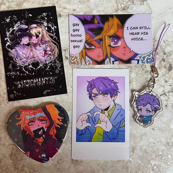YTTD - 2.25" Heart Button Badges - Visual Novel | Anime Gift | Ita Bag ...