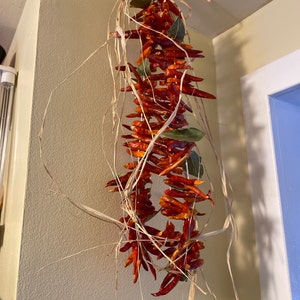 Chilli Peppers Garland Kitchen Decoration - Etsy