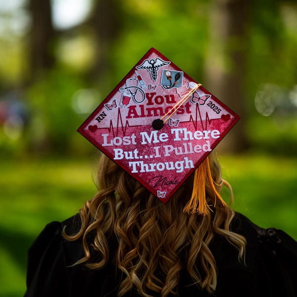 Knocked It Out of the Park Grad Cap, Custom High School Baseball Grad ...