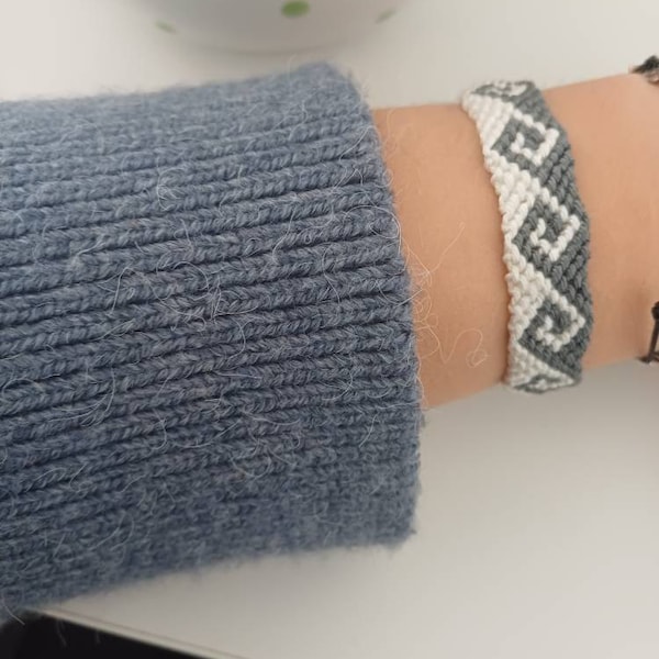 Customizable Tiny Heart Friendship Bracelet, Woven Mini Heart Bracelet ...