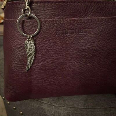 Guardian Angel Keychain, Silver Guardian Angel Charm Keychain, Angel ...