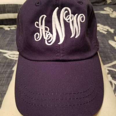 MONOGRAM Baseball Cap for Kids, Monogrammed Baseball Cap, Personalized ...