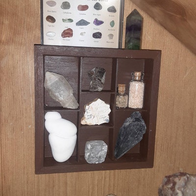 Wooden Curiosity Cabinet Printer Tray Letterbox Display, Rock Display ...