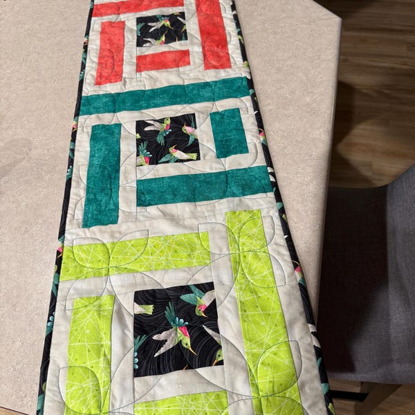 Log Cottage Runner DIGITAL PDF Quilt Pattern: Jelly Roll, Yardage or ...