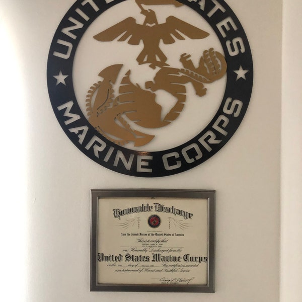 US Marine Corps Metal Sign -- Authorized Seller for USMC Logo -- USMC ...