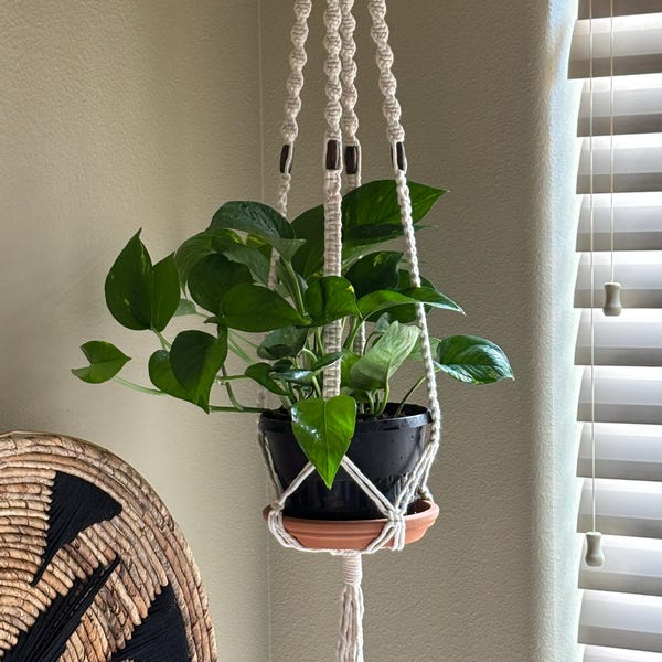 Macrame Basket (large) | Macrame Bowl | Boho Inspired Home Decor ...