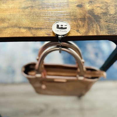 Custom Engraved Purse Hook Sets, Personalized Folding Handbag Hanger ...