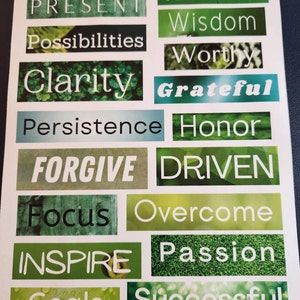 Vision Board Kit, Vision Board Printables, Printable Magazine Words ...