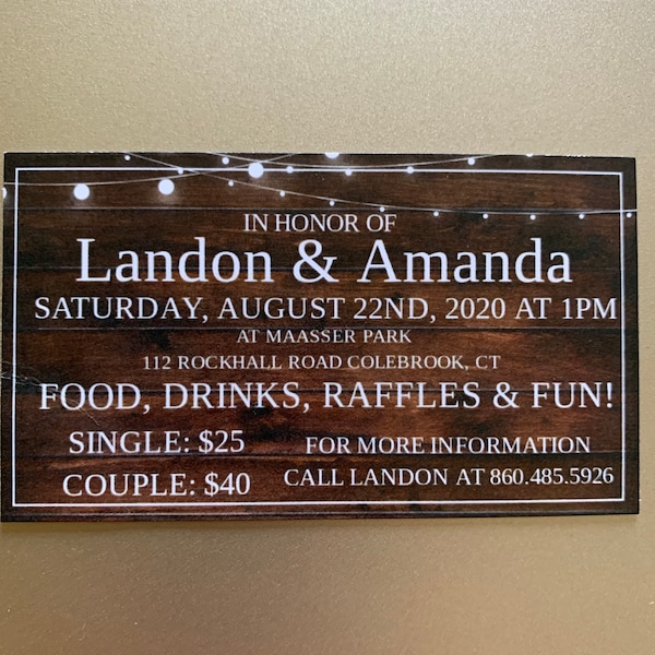 Jack and Jill Tickets Stag and Doe Country Wedding Raffle Tickets Buck ...