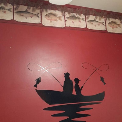 Nautical Living Wallpaper Border, Green Blue Tropical Beach Scene ...