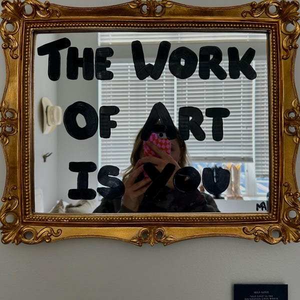 The Work of Art is You Wall Art. - Etsy