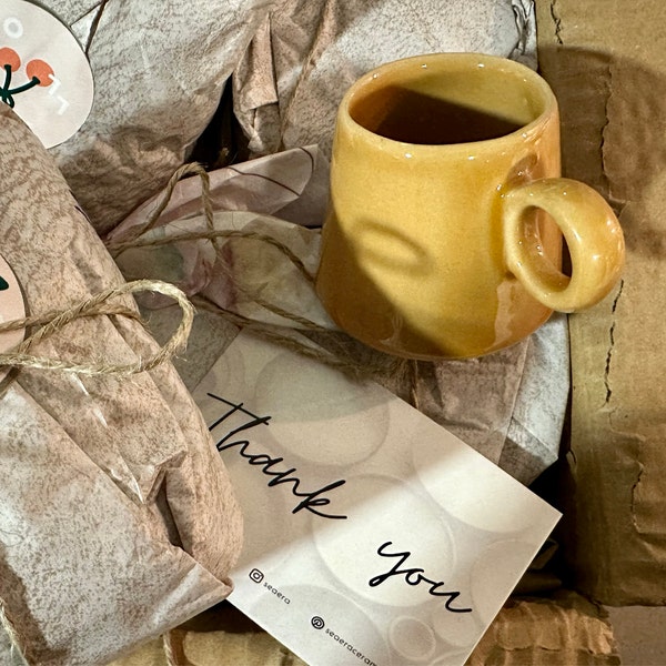 Handmade Ceramic Espresso Cup Set: 2.5 Oz Stoneware Coffee Cups, Gift ...